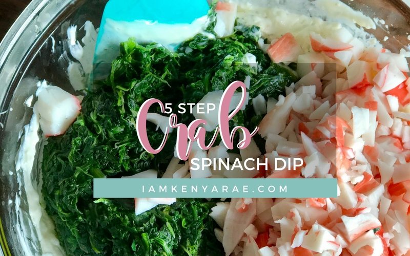 5 Step, 7 Ingredient Simple & Easy Crab and Spinach Dip
