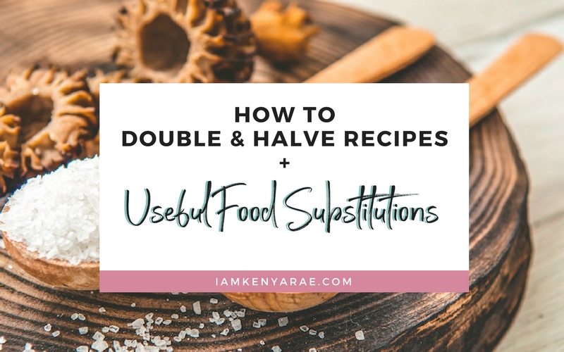 Common Food Substitutions & Recipe Modifications