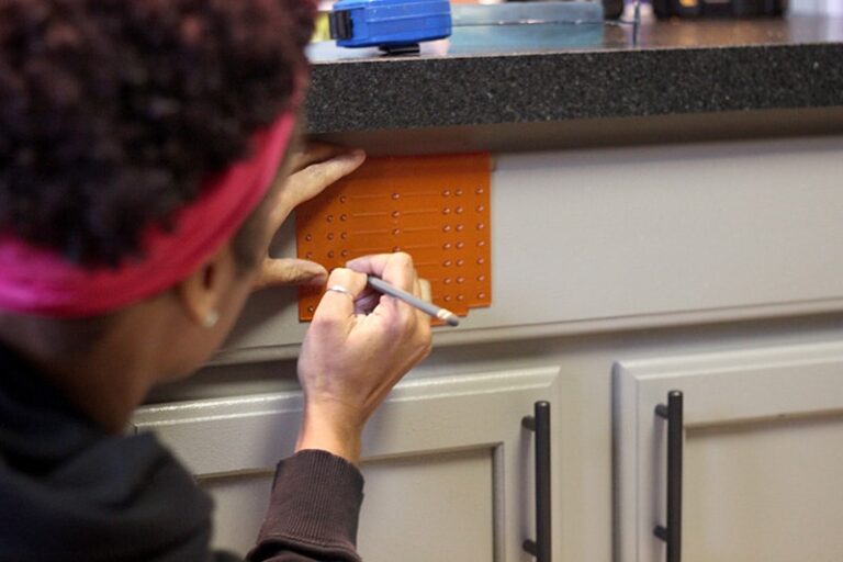 How To Install Cabinet Hardware Evenly Without Messing It Up