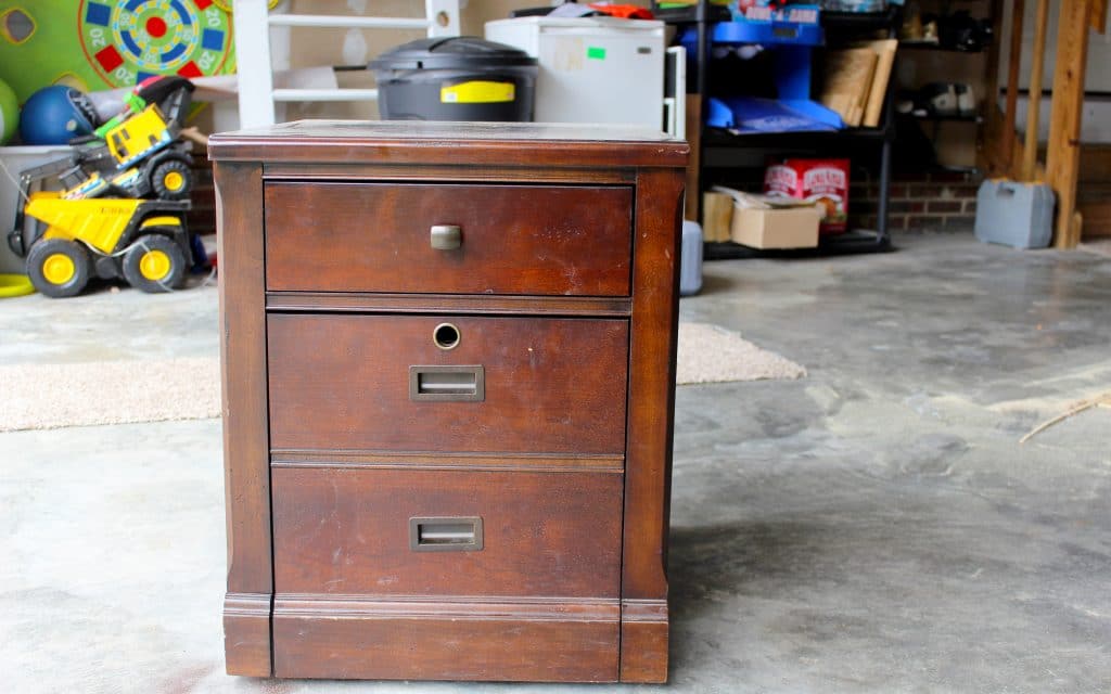 DIY Upcycled File Cabinet Using DecoArt Chalk Paint | Kenya Rae