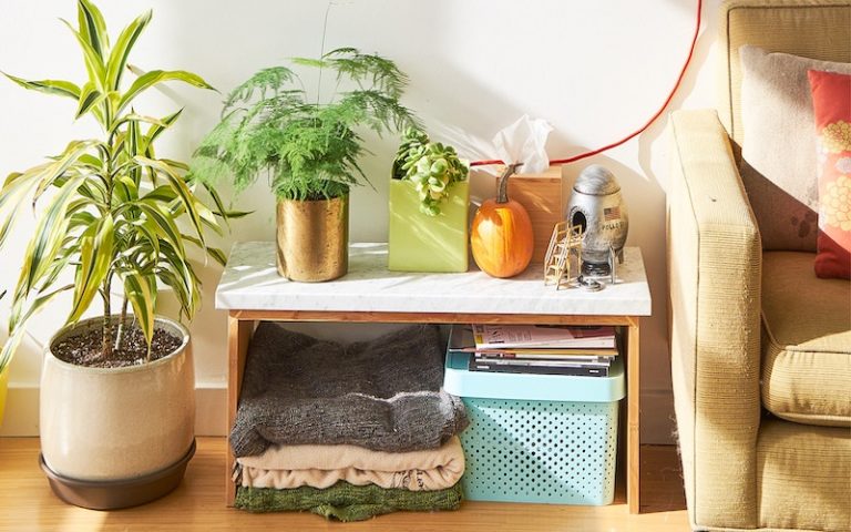 Tacky Turned Tasteful | Tacky Folding TV Tray Makeover