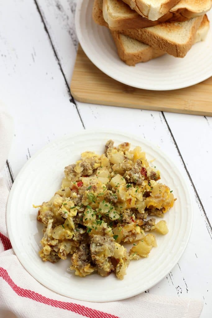 Make A Simple + Easy Sausage Breakfast Skillet In No Time