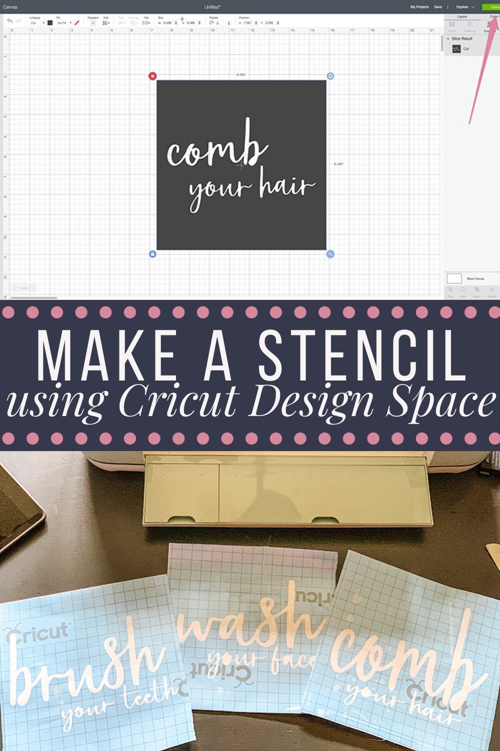 How To Make Vinyl Stencils Using Cricut Design Space Video 