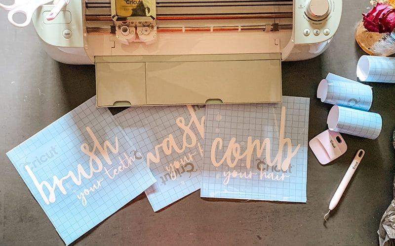 How To Make Vinyl Stencils Using Cricut Design Space Video 