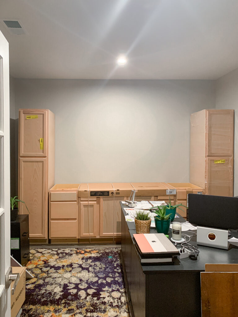 Custom DIY Built In Home Office Cabinets